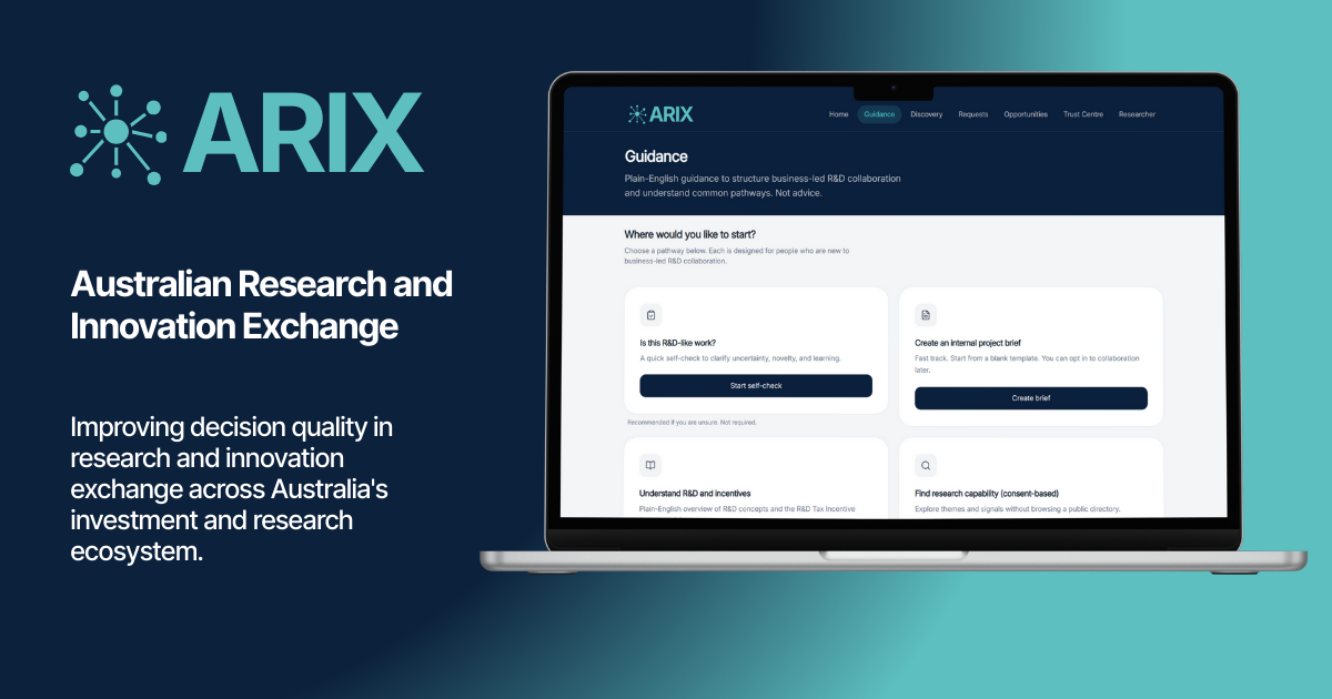 ARIX | Australian Research and Innovation Exchange